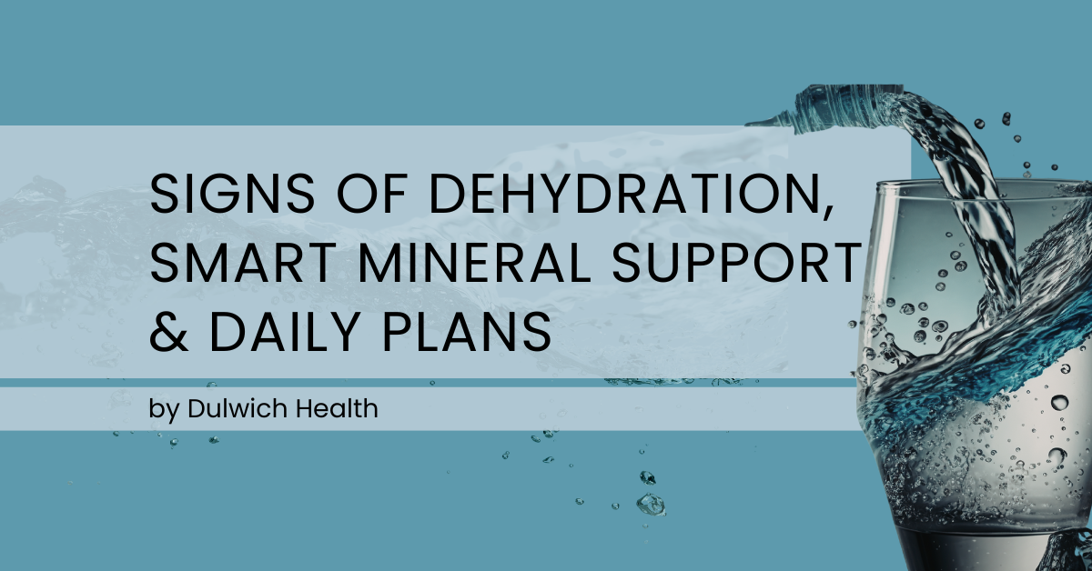 Ultimate Hydration Guide: Signs of Dehydration, Smart Mineral Support ...